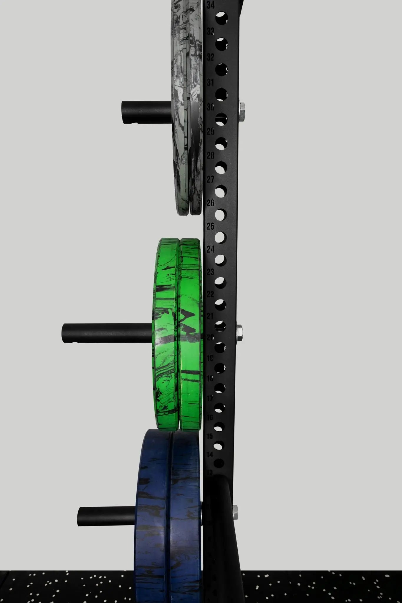 3x3 Bumper Plate Weight Storage Pegs - Fringe Sport