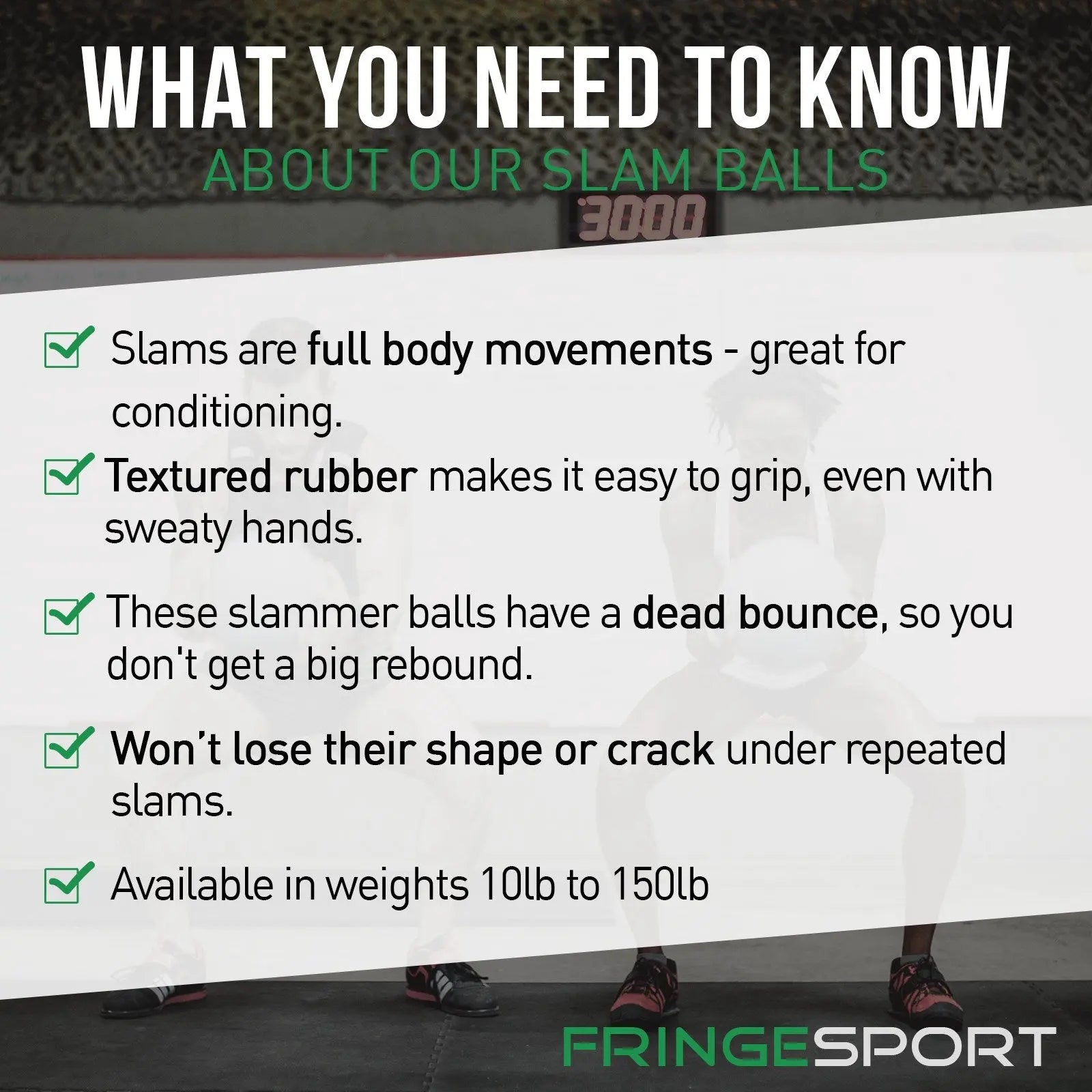 Fringe Sport Slam Balls- Dballs For Strength & Conditioning Training