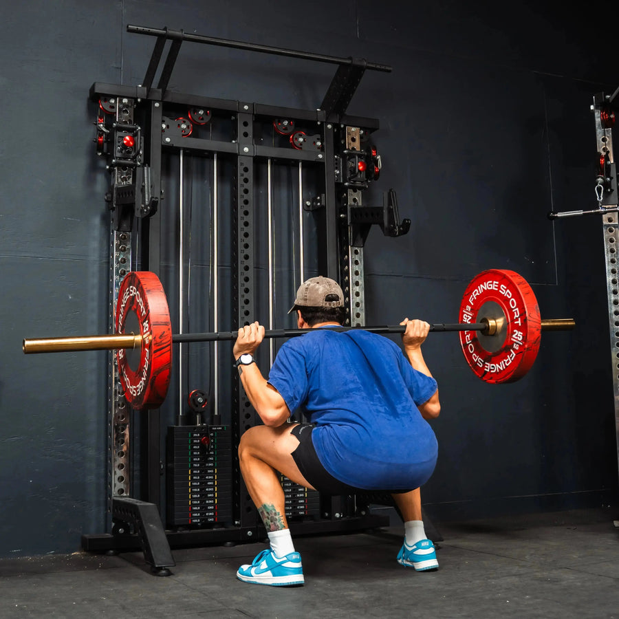 Slim Gym Modular Wall-Mounted Functional Trainer & Squat Rack – Fringe ...