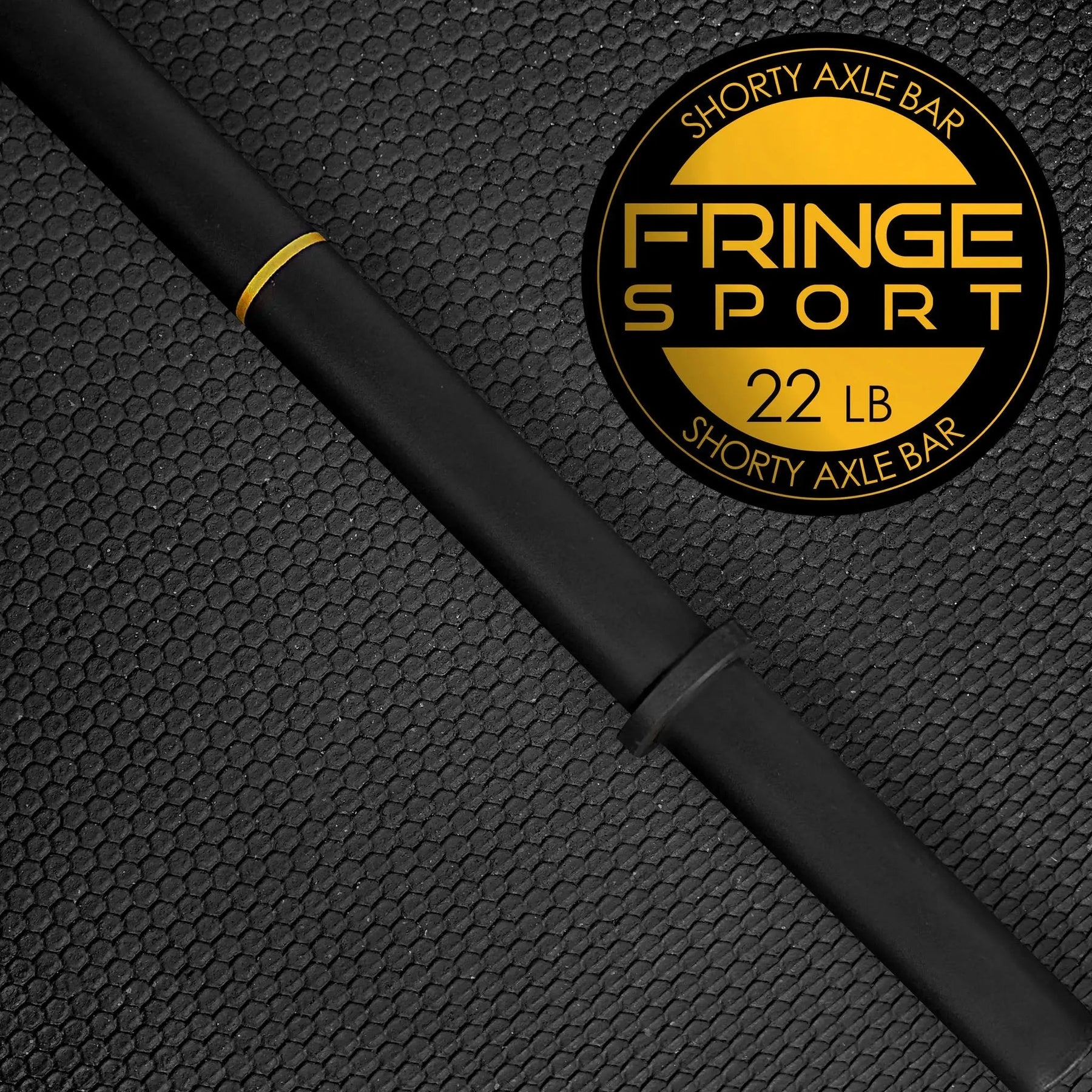 Stubby Axle Barbell - Rackable Shorty Bar - Fringe Sport